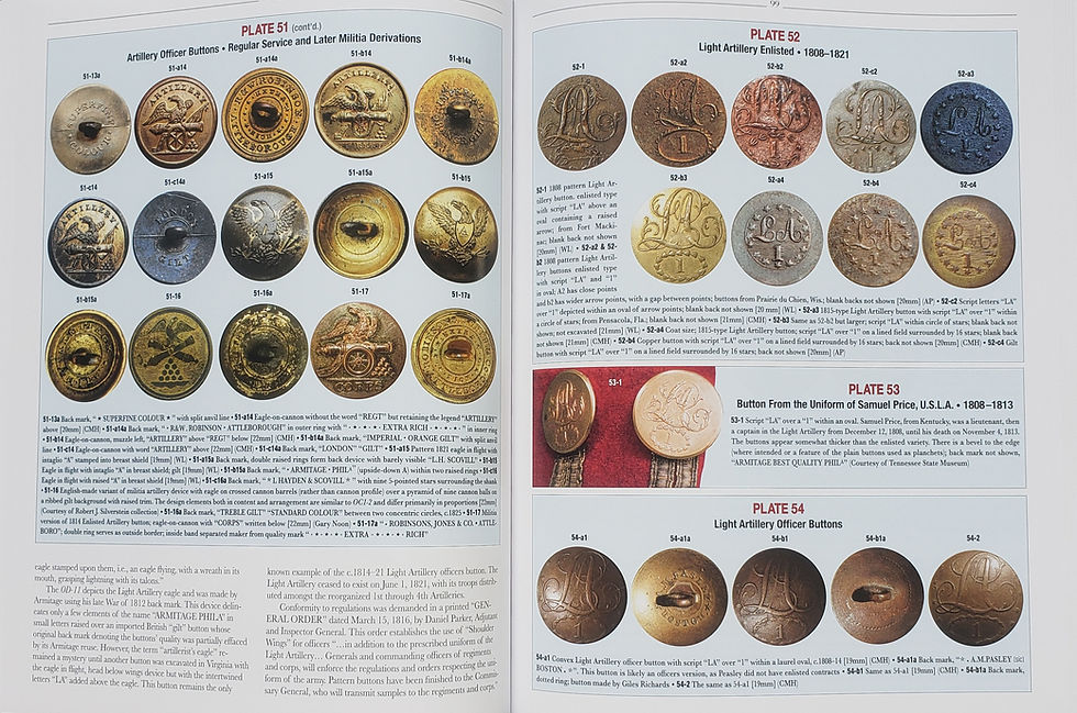 American Military Buttons: An Interpretive Study, 1785-1835 ...
