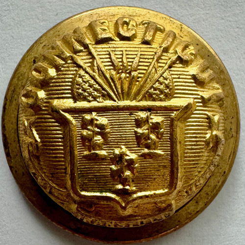 CT 16A | Post Civil War Connecticut Button | CivilWarButtons.com