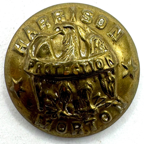 PC 351 | Harrison/Morton Campaign Button | CivilWarButtons.com