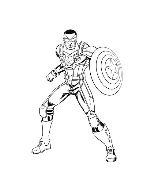 sam wilson coloring pages