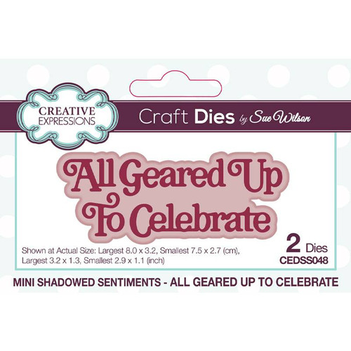 Creative Expressions All Geared Up To Celebrate Craft Die Set ...