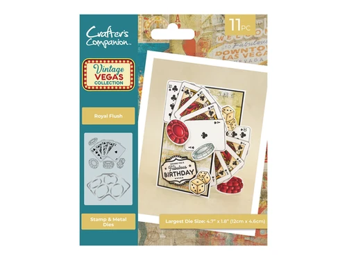 Crafter's Companion Royal Flush Stamp and Die Set | Cheshire Crafts
