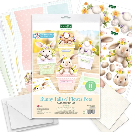 Katy Sue Designs Bunny Tails and Flower Pots Card Making Kit | Cheshire ...