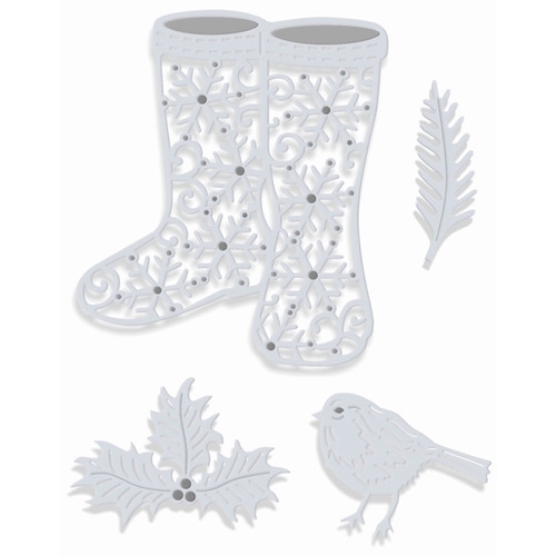 Sweet Dixie Boots and Robins Craft Die Set | Cheshire Crafts