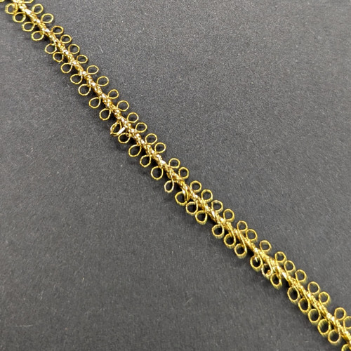 Gold Double Loop Braid (per meter) | Cheshire Crafts