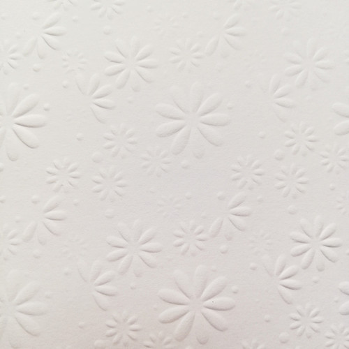White Flower Embossed Card | Cheshire Crafts