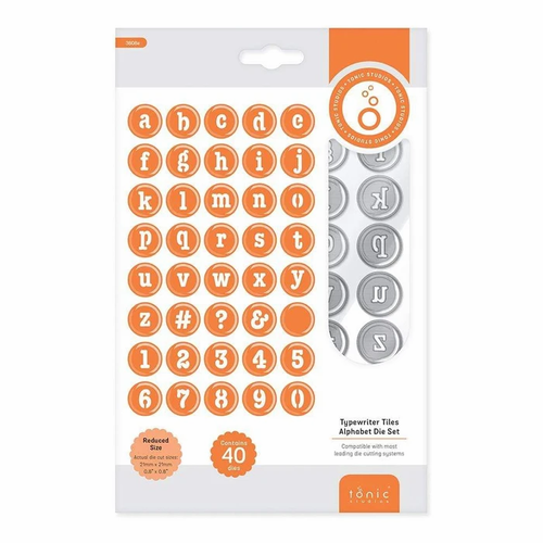 Tonic - Typewriter Tiles Alphabet Die Set | Cheshire Crafts