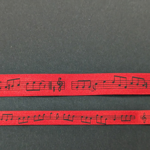 Music Note Ribbon (per meter) | Cheshire Crafts