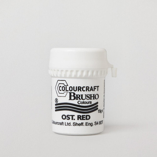 Brusho Crystal Colour Ost. Red 15g Pot | Cheshire Crafts