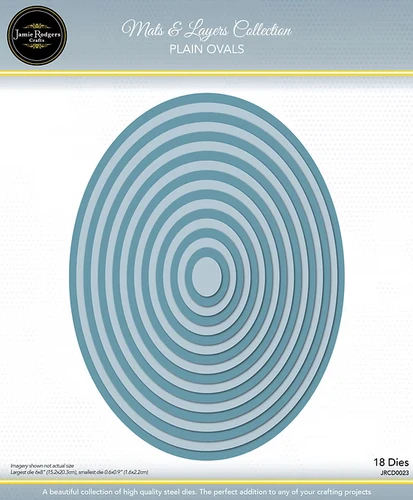 Jamie Rodgers Crafts Plain Oval Craft Dies Set | Cheshire Crafts