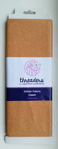 Threaders - Copper Glitter Fabric | Cheshire Crafts
