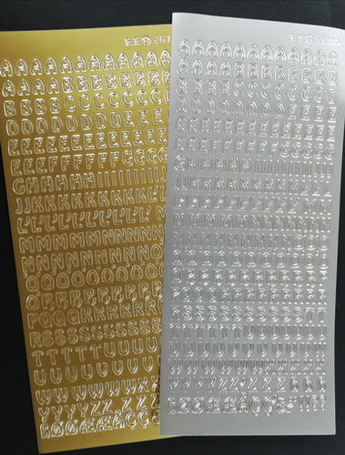 Uppercase Alphabet Peel Off Stickers | Cheshire Crafts