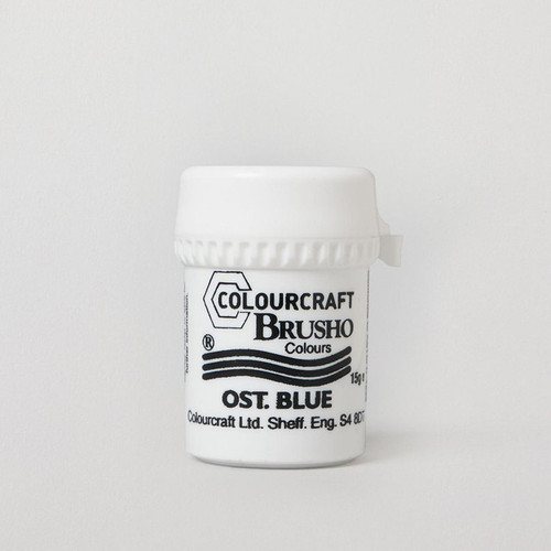 Brusho Crystal Colour Ost. Blue 15g Pot | Cheshire Crafts