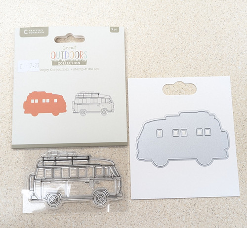 Crafter's Companion Enjoy The Journey Craft Die and Stamp Set - Used ...