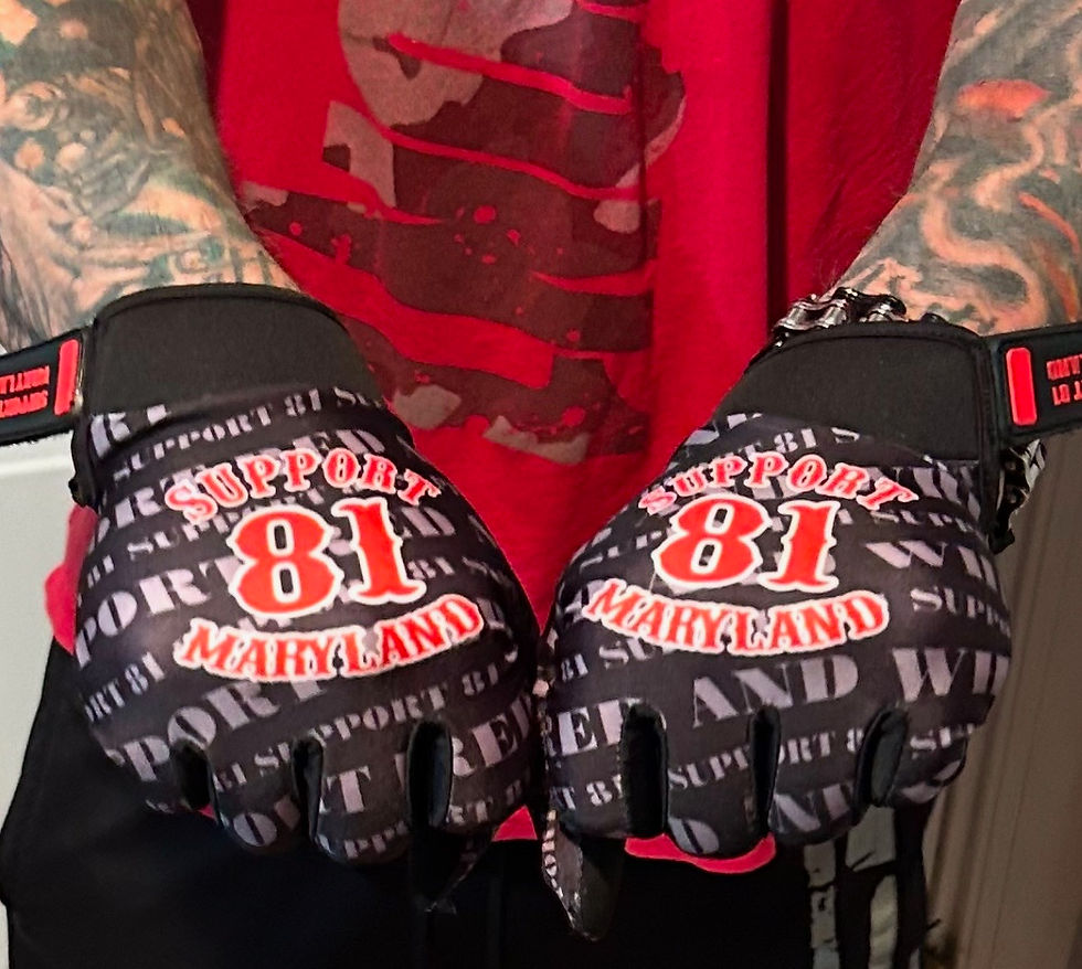 All Over Support 81 Gloves | 81 Maryland Nomads