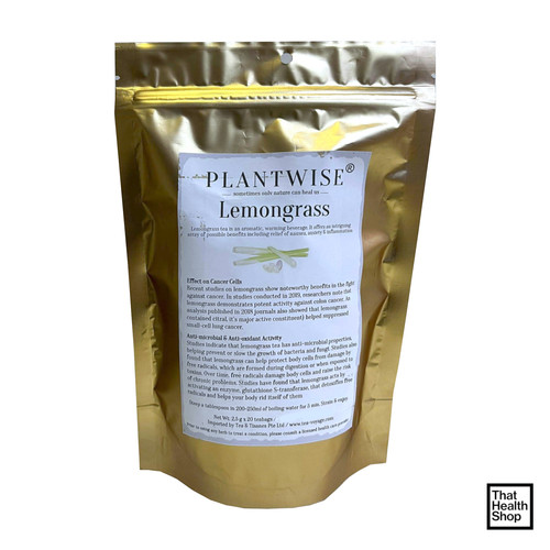 Tea Voyage Plantwise Lemongrass (2.5g x 20 Teabags) | That Health Shop