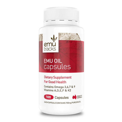 Emu Tracks Emu Oil Capsules (100 Capsules) | That Health Shop
