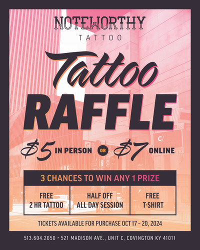 Raffle ticket | Noteworthy Tattoo Co