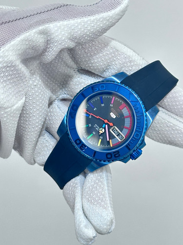CUSTOM SEIKO MOD BLUE WATCH - BLUE THUNDER | ELITE WATCH MODS