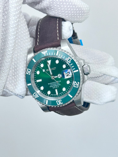CUSTOM SEIKO MOD GREEN WATCH NH35 - VERDANT HERITAGE | ELITE WATCH MODS
