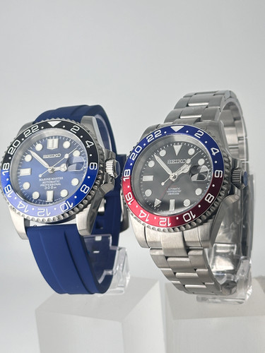CUSTOM SEIKO MOD WATCH GIFT SET - PEPSI GMT AND BLUE BATMAN SET | ELITE ...
