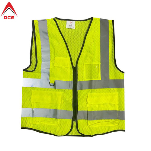 *MESH* Safety Vest Reflective w/Pockets (Green) | Koh Khang Hin Tradin