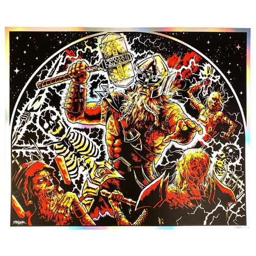 Matt Stikker: Toralf, God of Fury Holographic poster | Blkrnbw