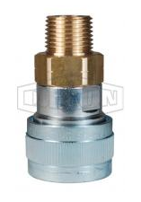 SHD-Series Schrader Pneumatic Male Threaded Coupler | HFI