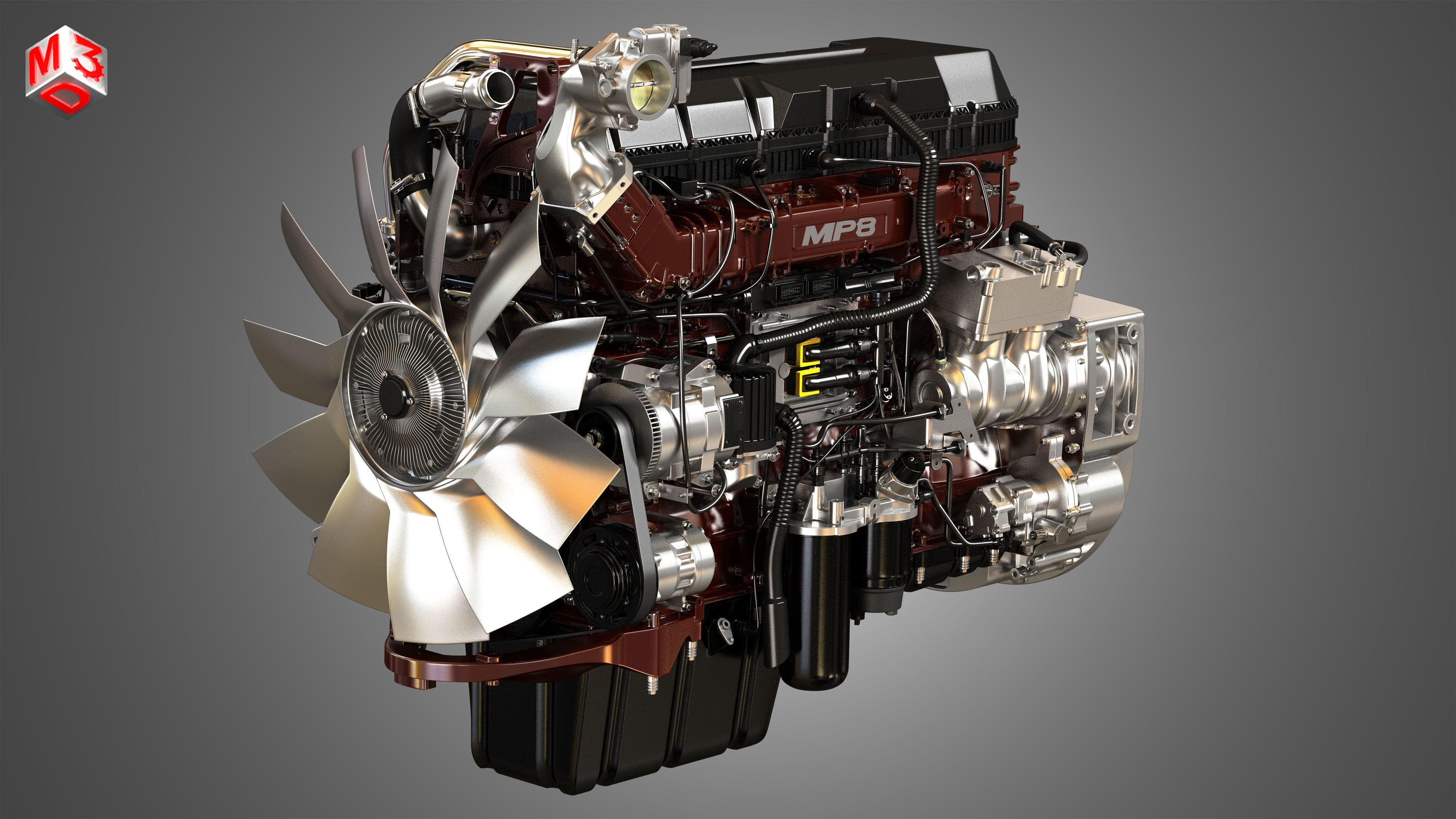 MP8 Heavy Duty Truck Engine - 6 Cylinder Diesel Engine