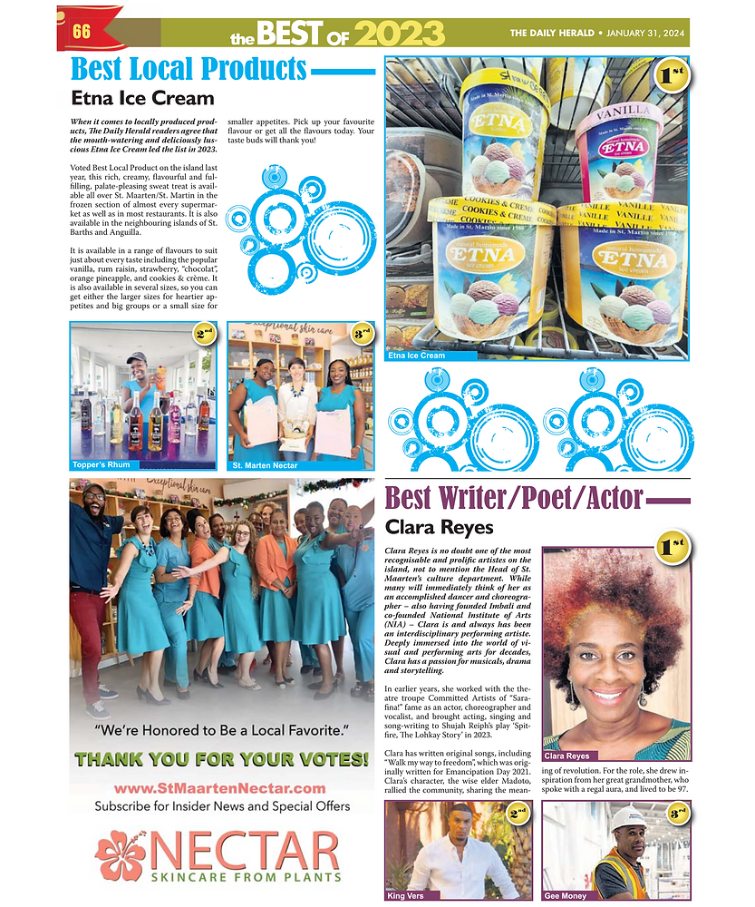 NECTAR Skincare from Plants™ Honored as One of Sint Maarten's Best ...
