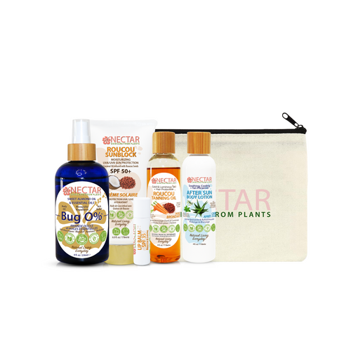 SUN ESSENTIALS - VALUE SIZE + FREE CANVAS POUCH | st-maarten-nectar