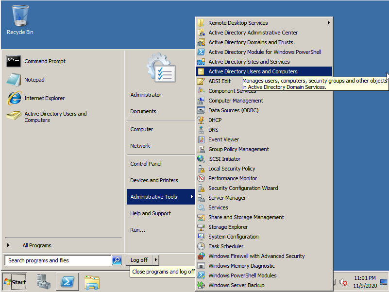 Windows Server and Client & Add User