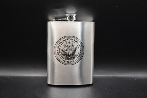 U. S. Navy Flask | Laser Engraving