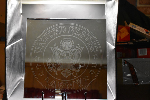 U. S. Army mirror | Laser Engraving