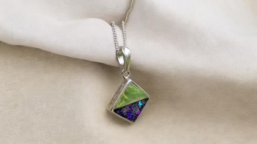Solid square pendant | Willow & Co Memorial