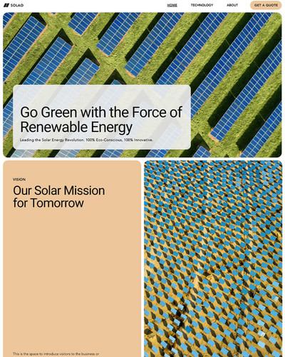 Solar Energy Company | Wix Studio Website Template | SKS Creative