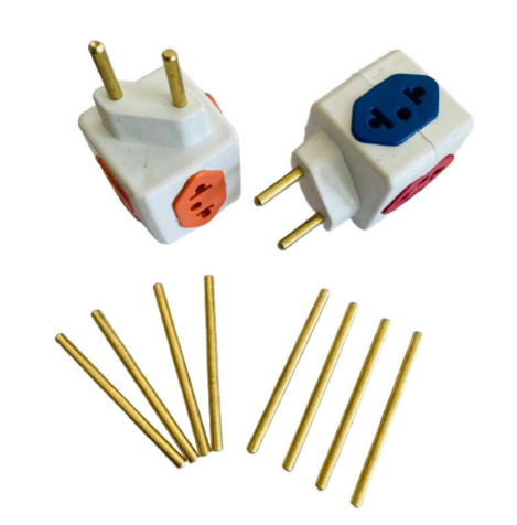 MetalDin | Pino Liso Para Adaptador De Tomada