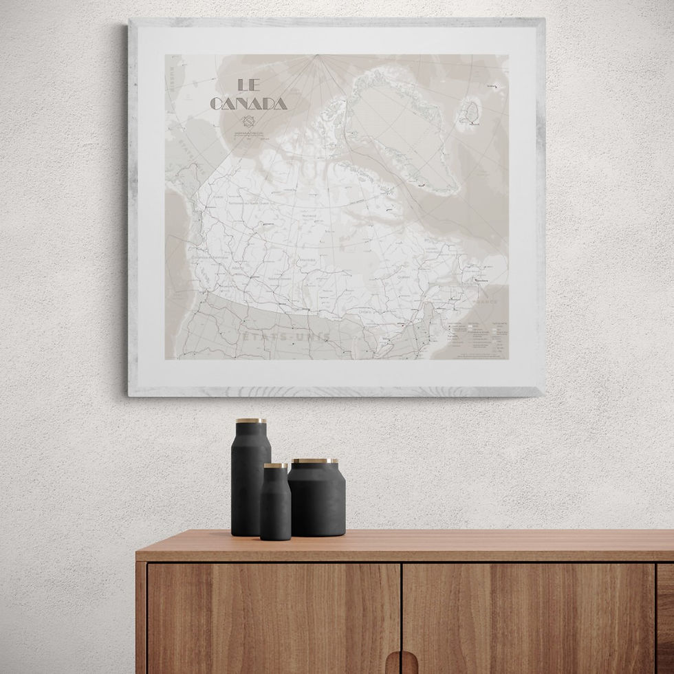 Carte du relief du Québec | Sabrina Lazure