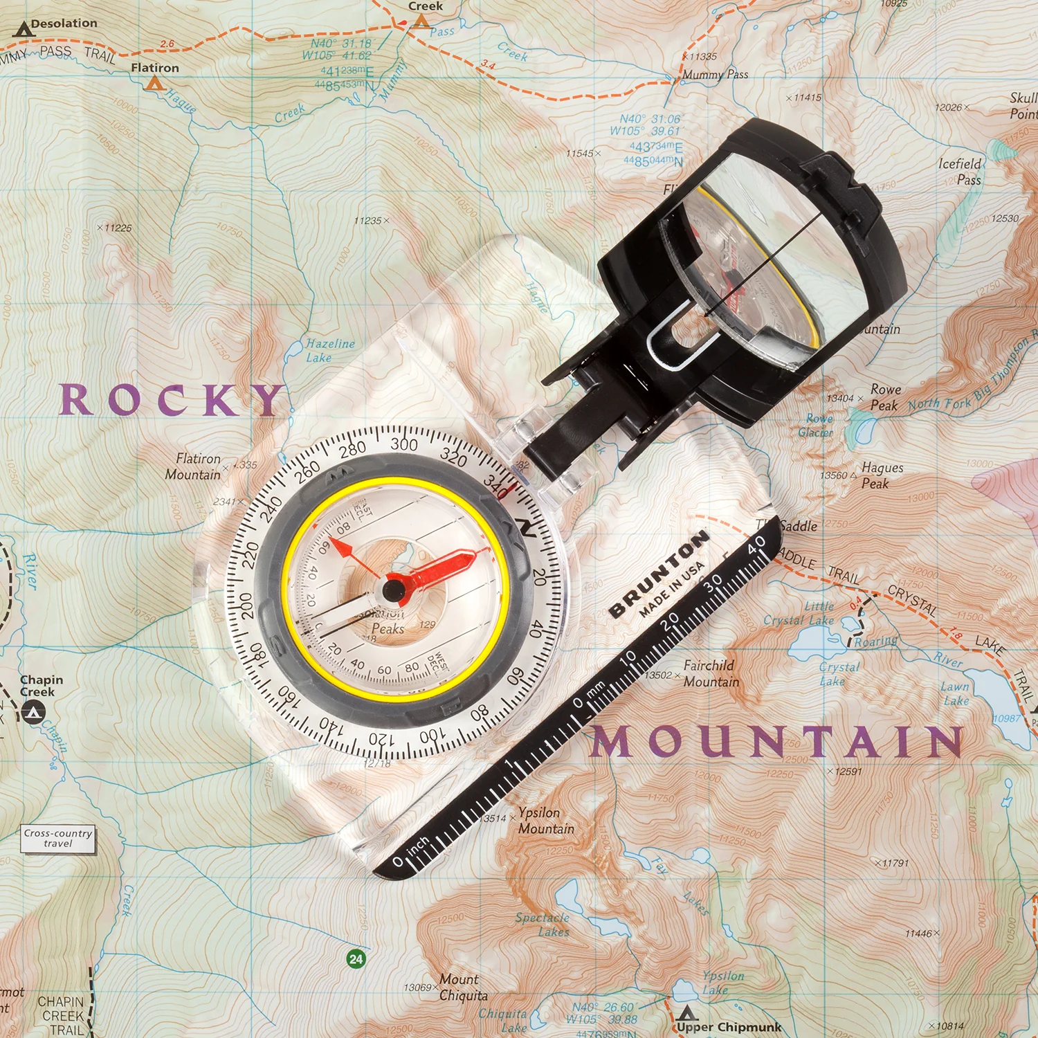 Brunton TRUAC7 Map Compass Boussole | Gendron Sports