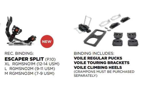 Rossignol Escaper Split Avec Puck Fixation de SPLITBOARD | Gendron Sports