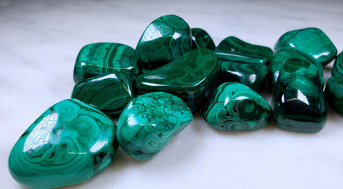 Malachite Tumbled Stone | Remnants Of Magic