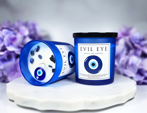 Evil Eye protection intention Soy Candle | Remnants Of Magic
