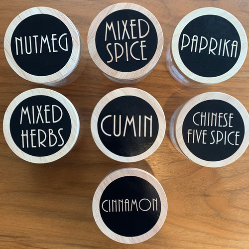 SPICE LABELS - 5cm Circle | thedesignroom