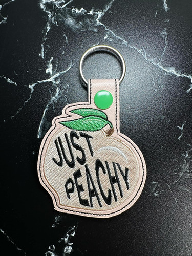 Just peachy keychain | Asylum Handicrafts