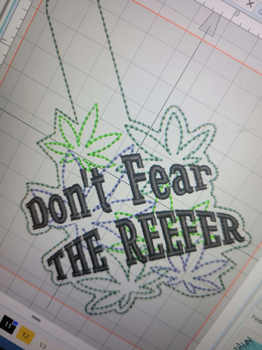 Don't fear the reefer 420 keyfob | Asylum Handicrafts