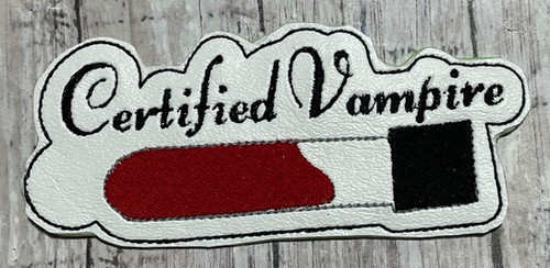 Certified Vampire bookmark/keyfob | Asylum Handicrafts