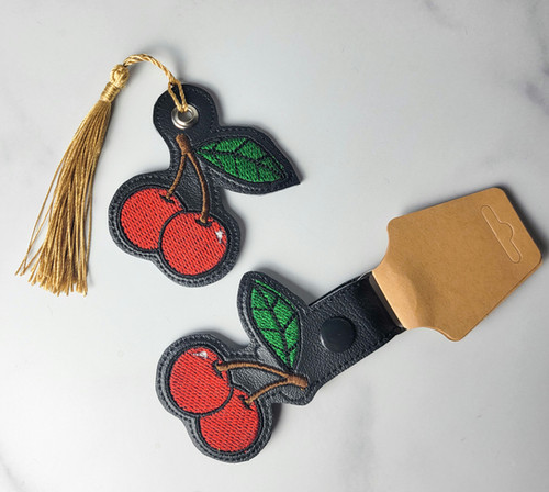 Cherry keyfob and eyelet 4x4 | Asylum Handicrafts