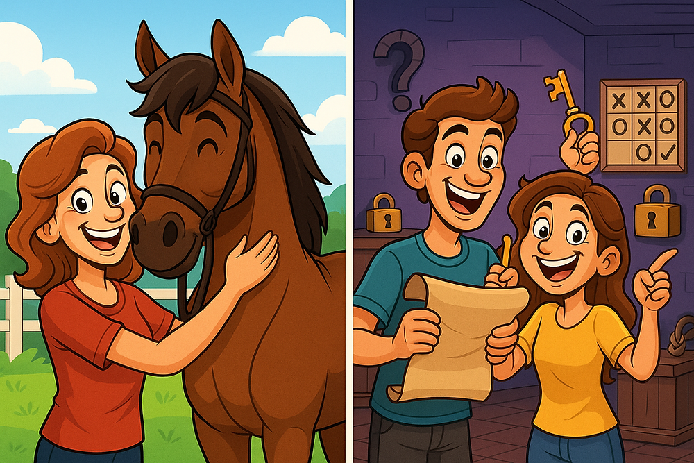 How owning a horse compares to playing an escape room.