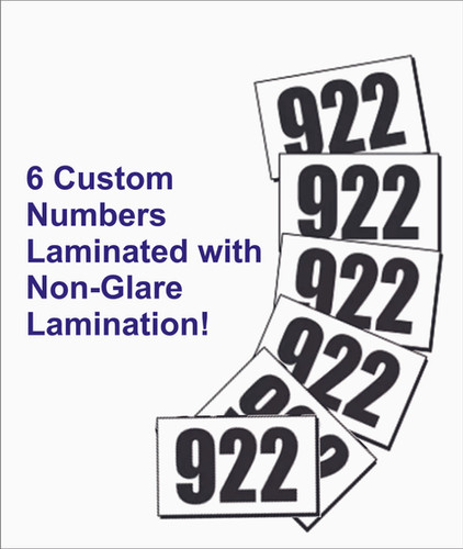 Individual Custom Back Numbers | Horse Show Supplies