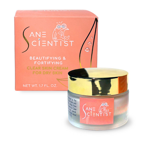 Beautifying & Fortifying Clear Skin Cream For Dry Skin | Sane Scientist